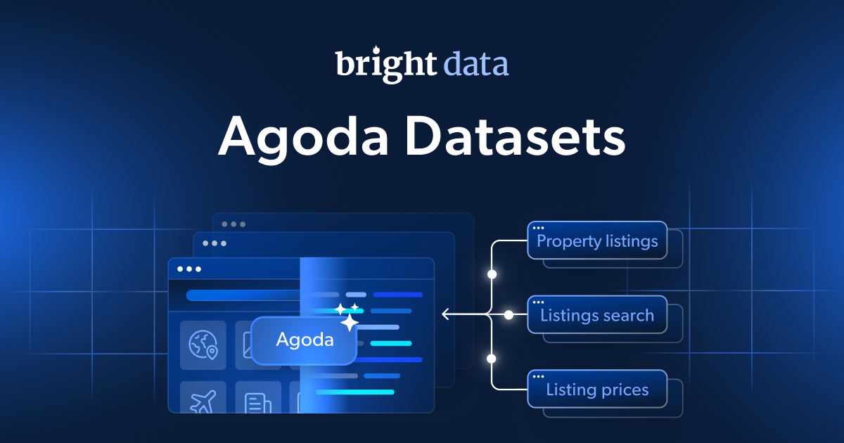 Agoda 데이터셋 - Agoda 데이터 구매 - $250/100K 레코드